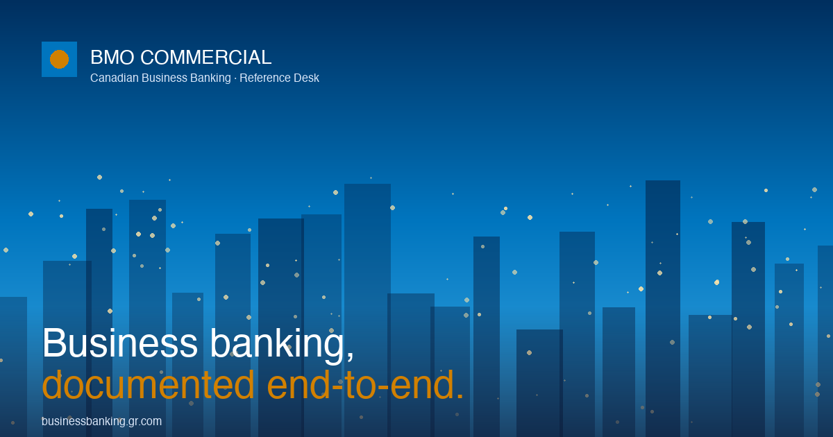 BMO Online Banking | Commercial Reference